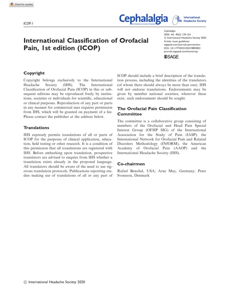3860 - International-Classification-Of-Orofacial-Pain-1st-Ed-Icop-Cha ...