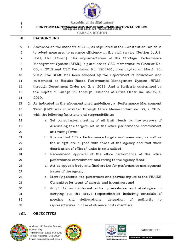 PMT Internal Guidelines | PDF | Justice | Crime & Violence