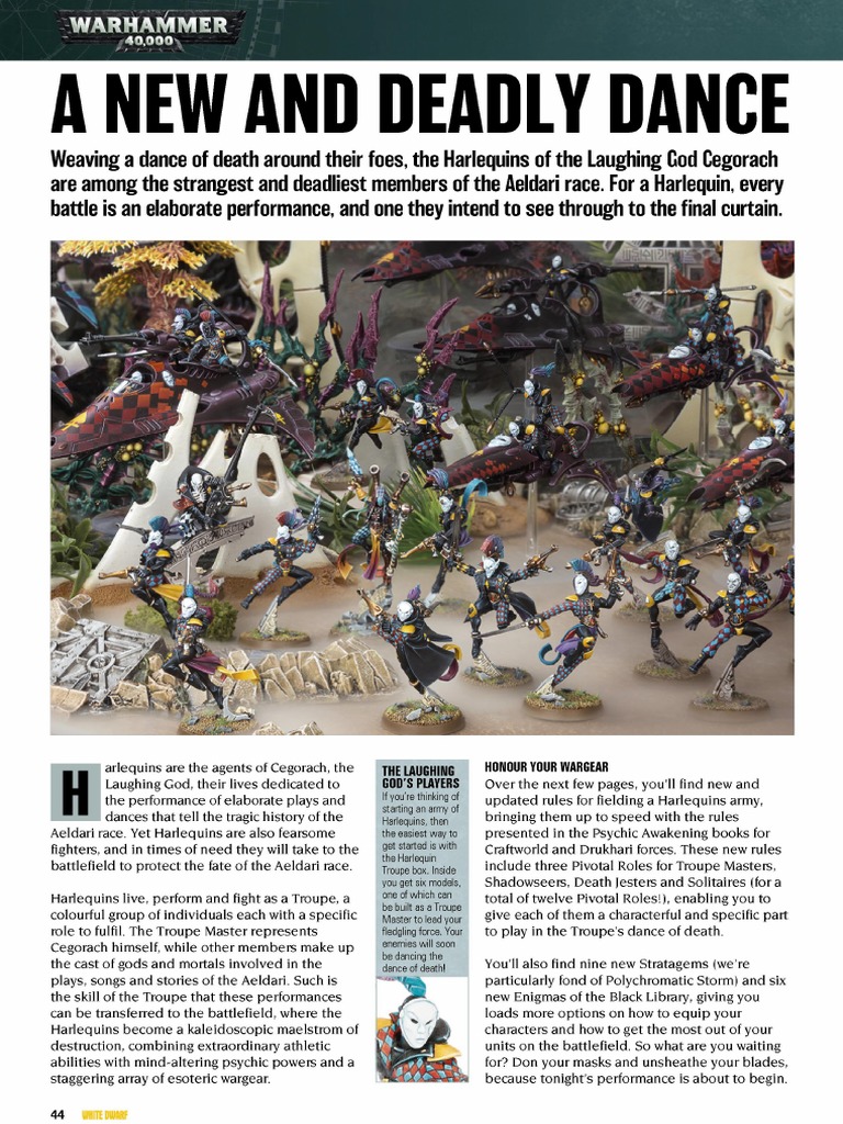 White Dwarf - Harlequins | PDF