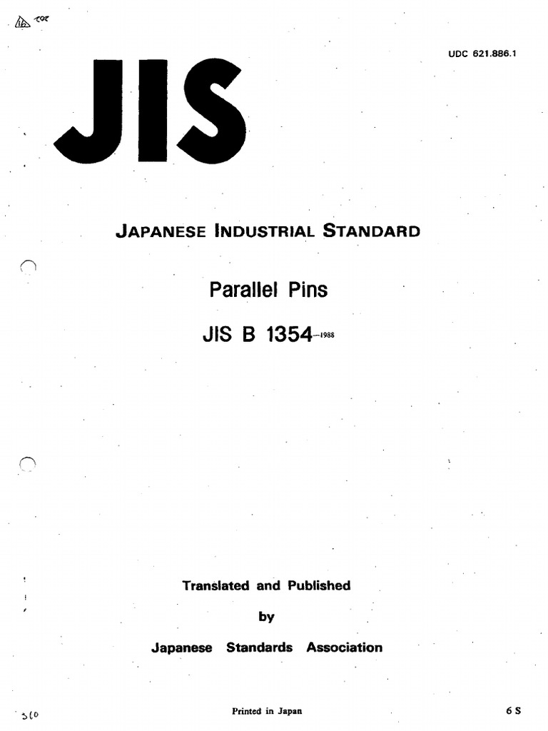 Jis B1354 1988 | PDF