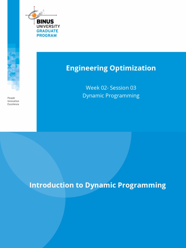 PPT3 - W2-S3 - Dynamic Programming - R0 | PDF | Dynamic Programming | Mathematical Optimization