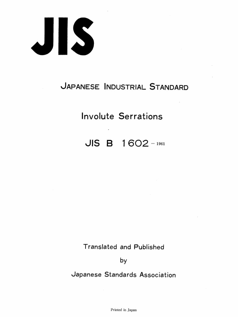 Jis B1602 1961 | PDF