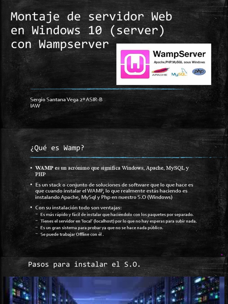 Montaje de Servidor Web en Windows 10 | PDF | Servidor HTTP Apache | Mi sql