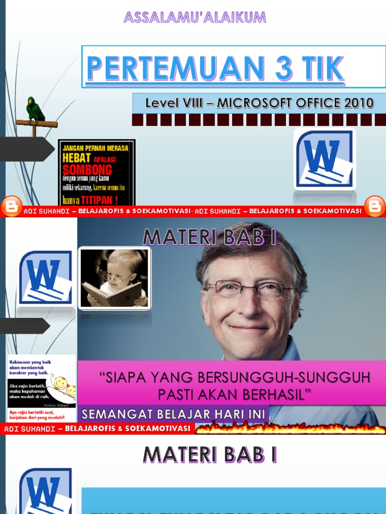 Pertemuan 3 Tik Level 8 Oke | PDF