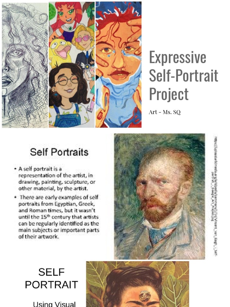 Self-Portrait Drawing Guide | PDF | Drawing | Paintings