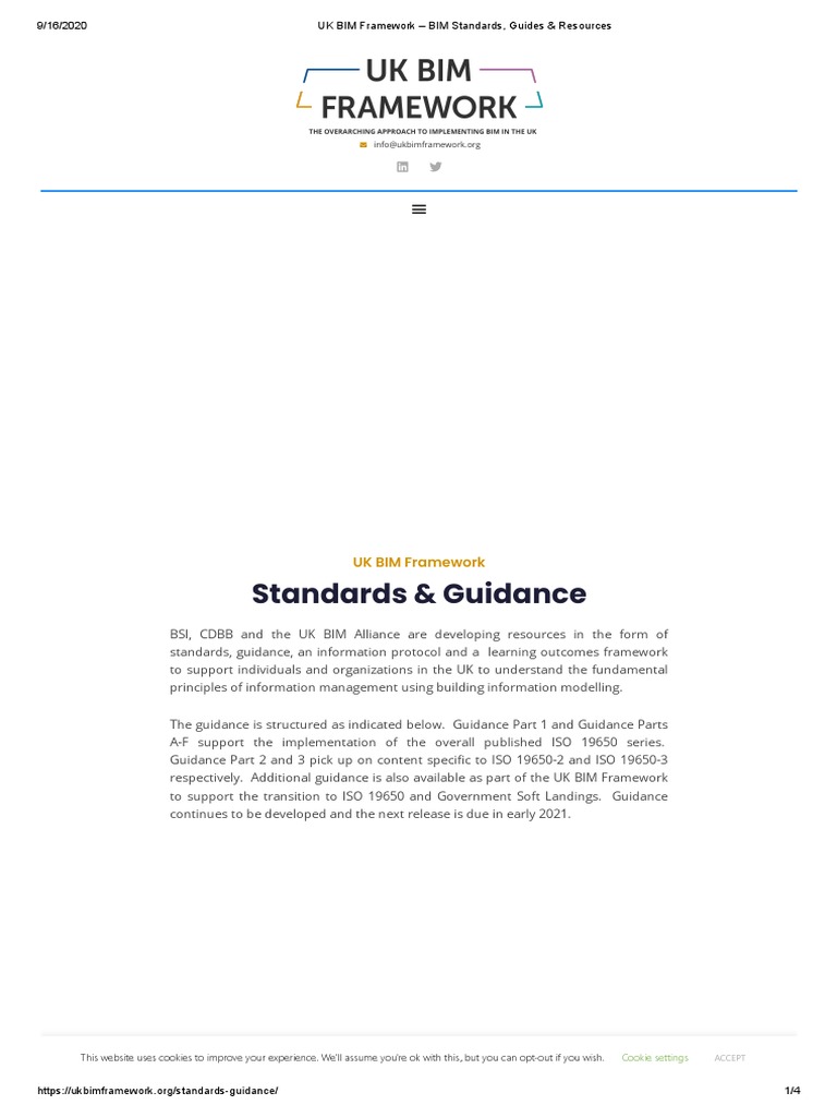 Standards & Guidance: UK BIM Framework | PDF | Building Information ...