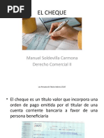 Cheque para Abono en Cuenta | PDF