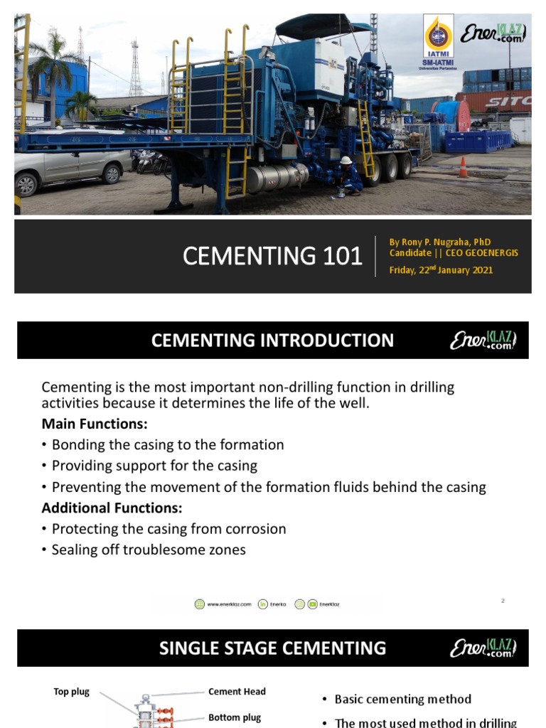 Cementing Design - Final | PDF | Casing (Borehole) | Density