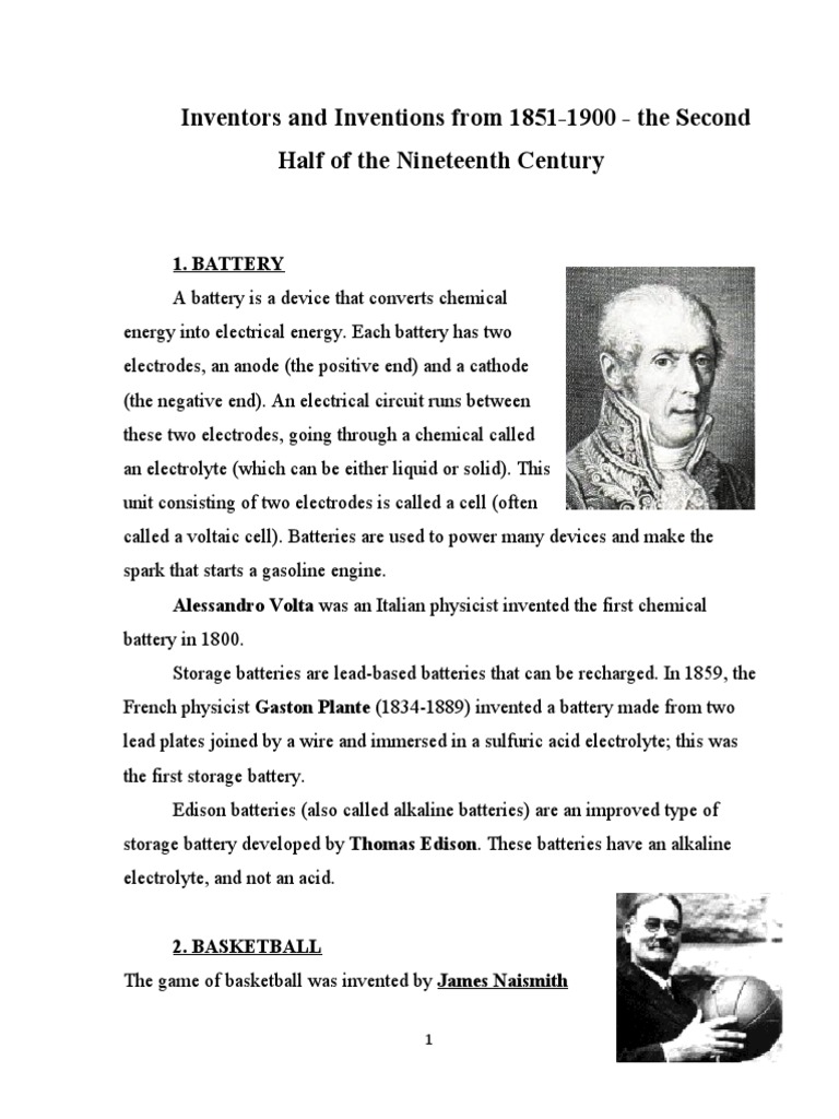 Key Inventions 1851-1900: Light Bulb | PDF | Incandescent Light Bulb ...