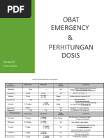 Tabel Dosis NE Dopa Dobu | PDF | Science & Mathematics
