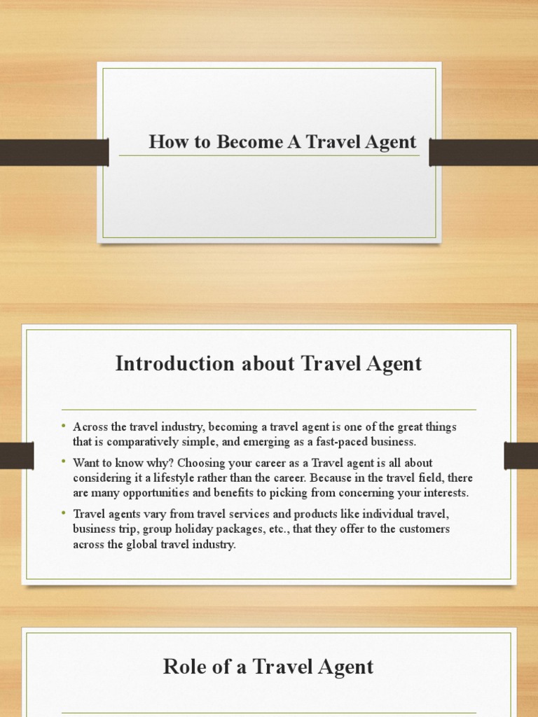 How To Become A Travel Agent | PDF | Travel Agency | Tourism