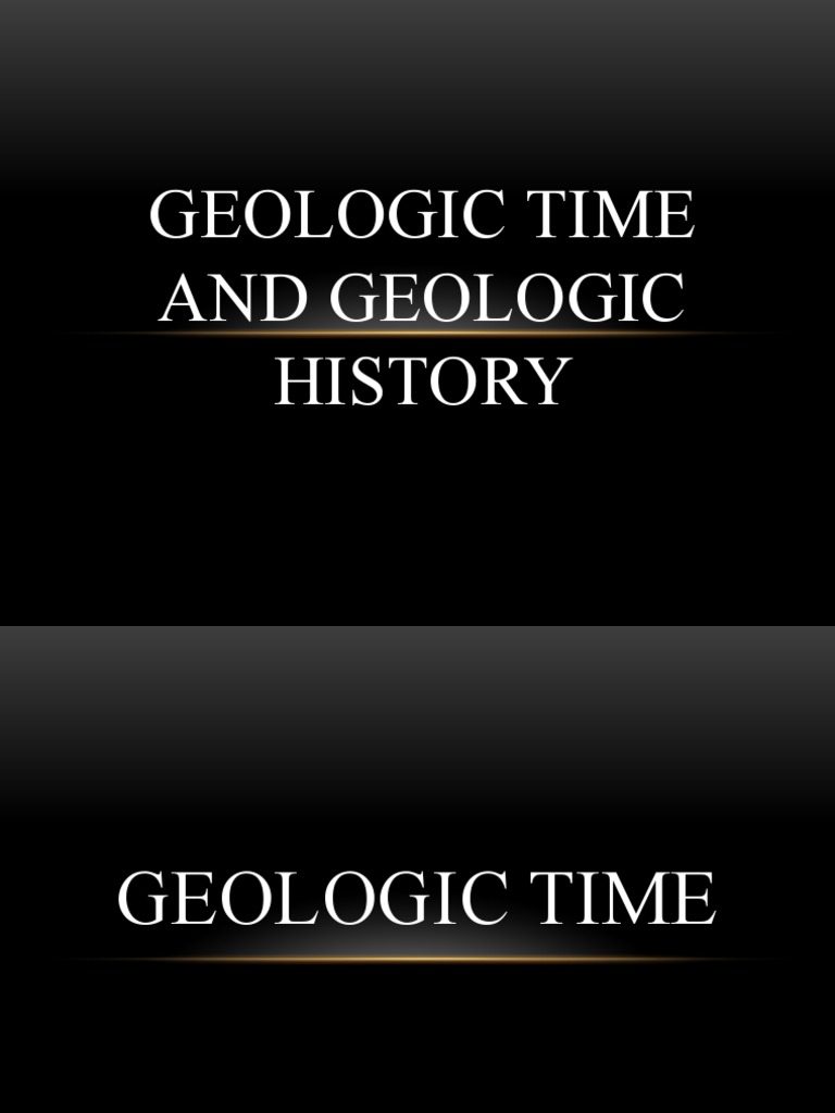 Geologic Time and Geologic History | PDF | Stratigraphy | Geology