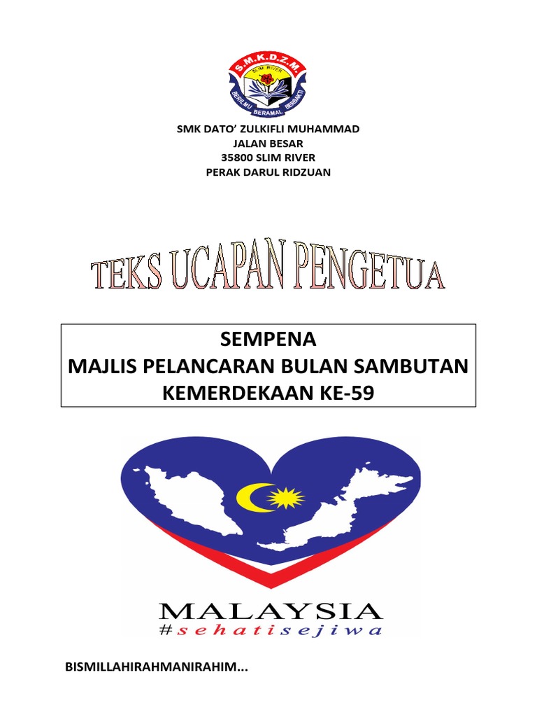 Ucapan Pengetua Hari Merdeka | PDF