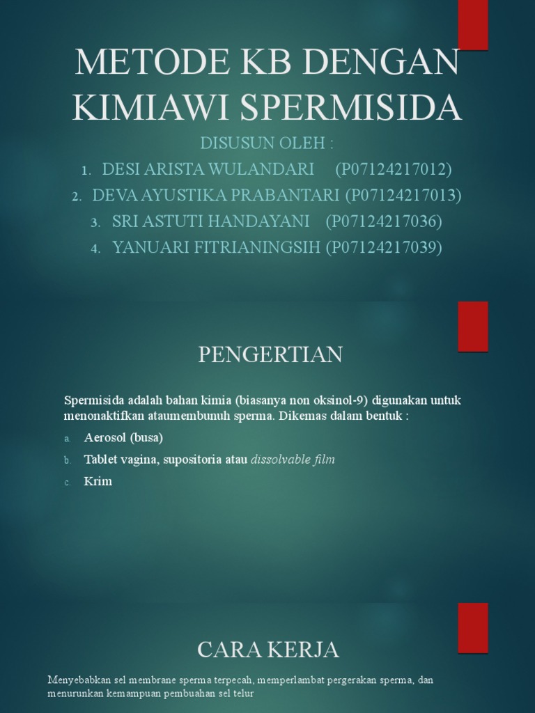 Panduan Lengkap Spermisida KB | PDF | Sains & Matematika