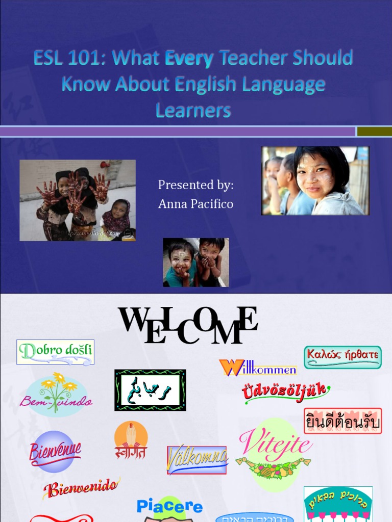 Presented By: Anna Pacifico | Download Free PDF | English As A Second Or Foreign Language ...
