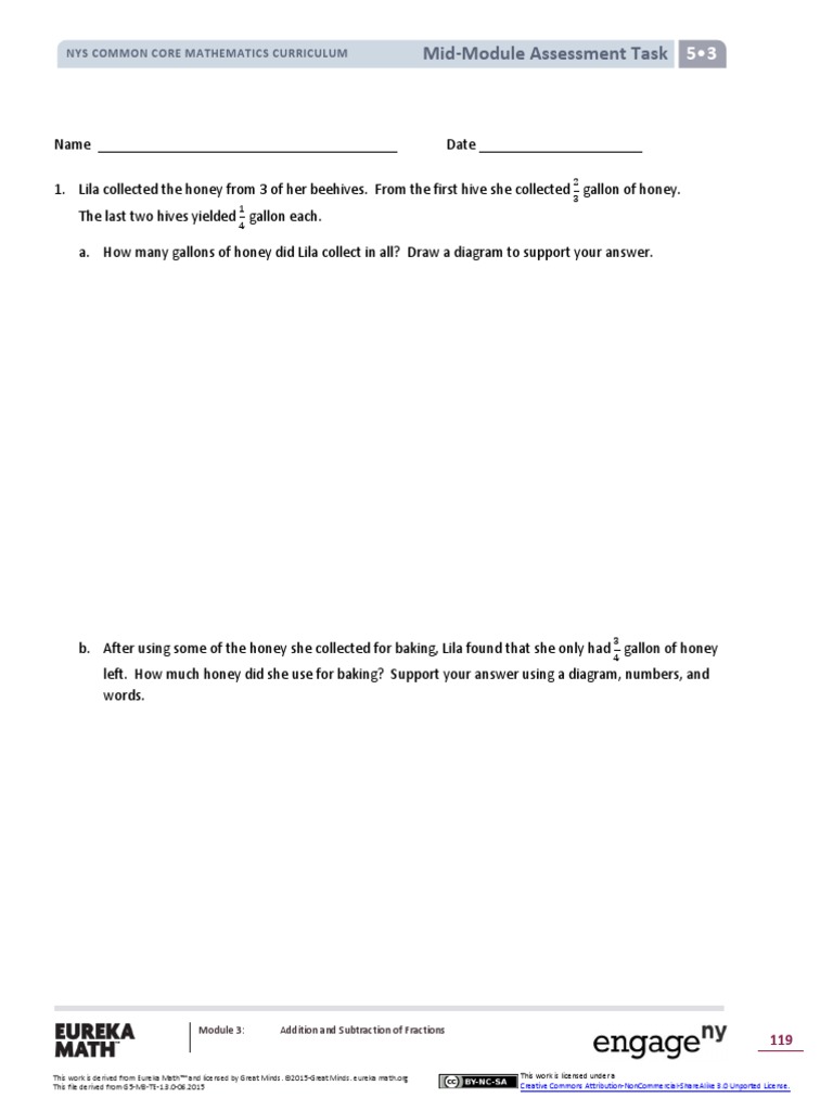 Mid-Module Assessment Task: Lesson 5 3 2 | PDF | Common Core State ...