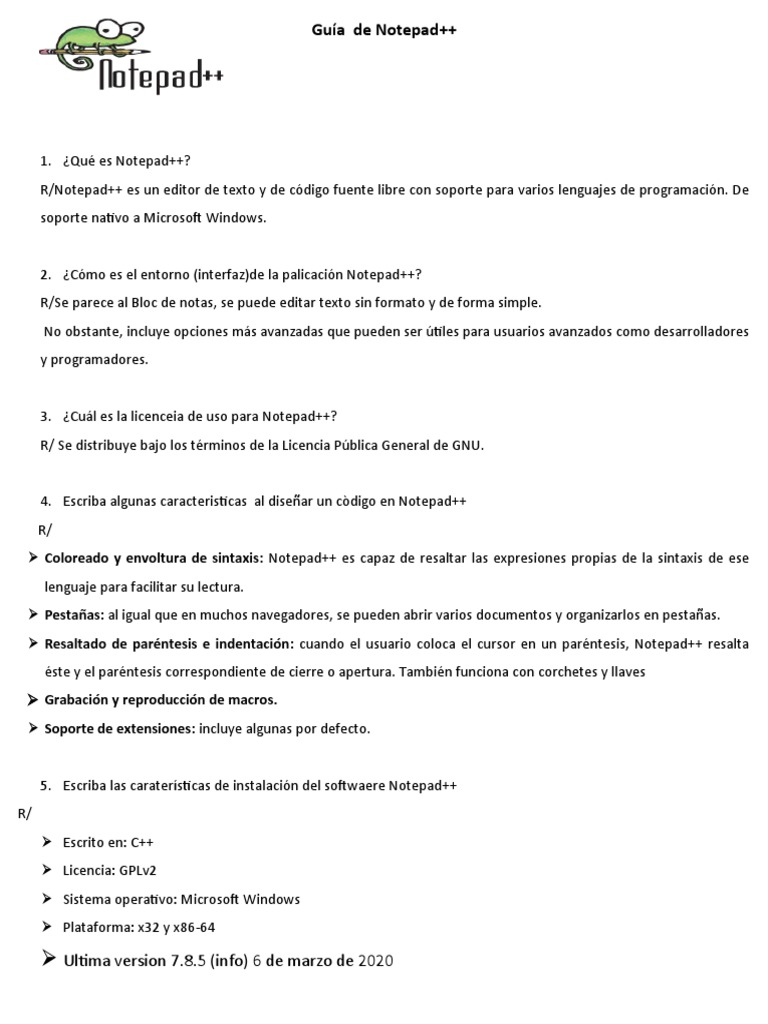 Guia de Notepad ++-3 | PDF | Lenguaje de programación | Programación de ...