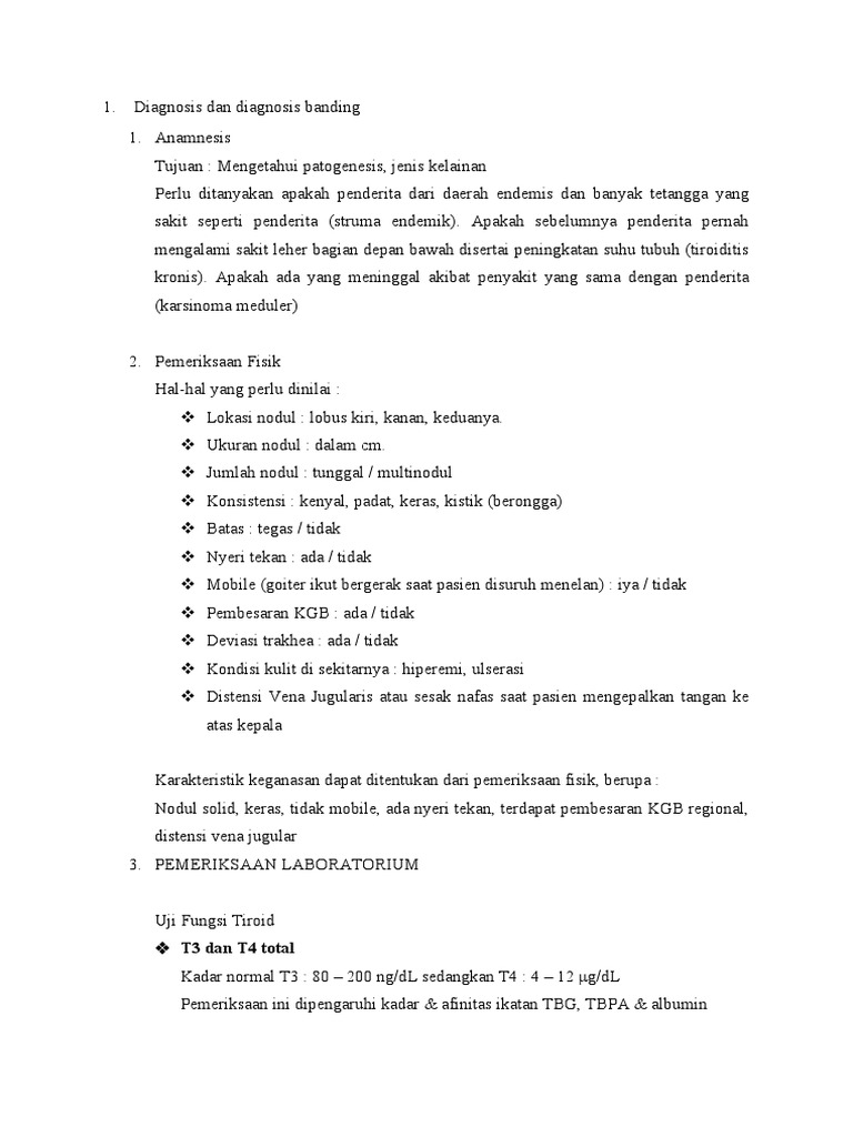 Diagnosis Dan Diagnosis Banding | PDF