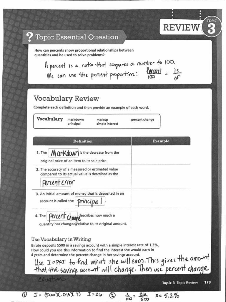 Topic 3 Review Answer Key PDF | PDF