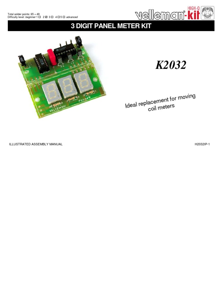 Illustrated Assembly Manual k2032 Rev2 | PDF | Printed Circuit Board ...