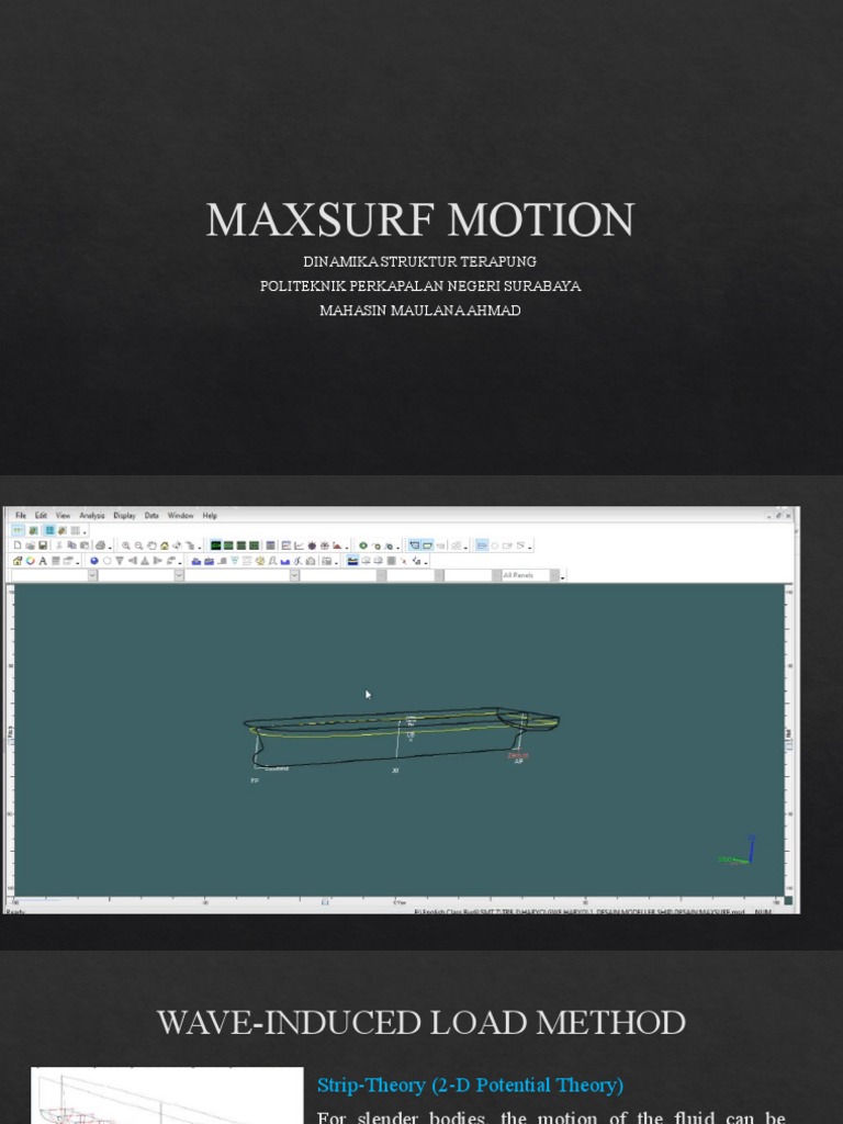 Wave-Induced Load Methods in MAXSURF | PDF | Teaching Methods ...