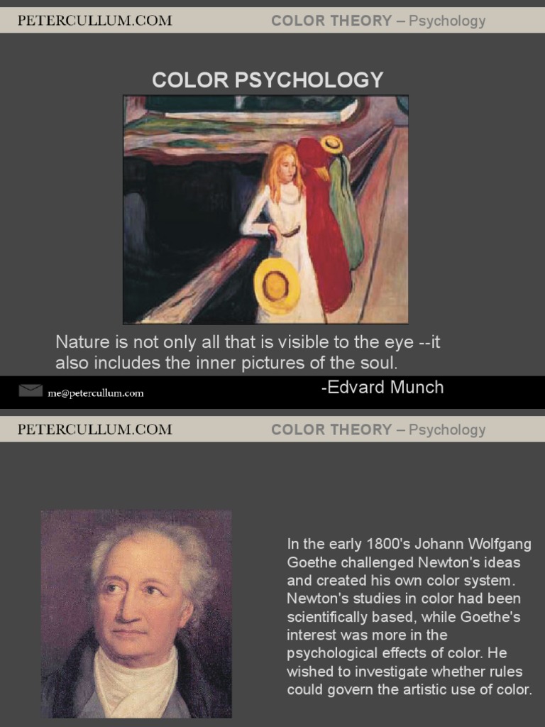The Psychological Effects of Color: A Summary of Goethe's Contributions ...