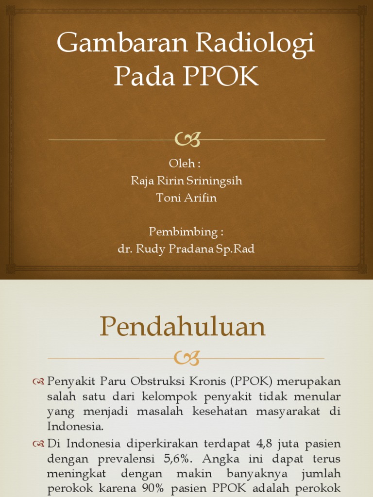 Gambaran Radiologi Pada PPOK | PDF