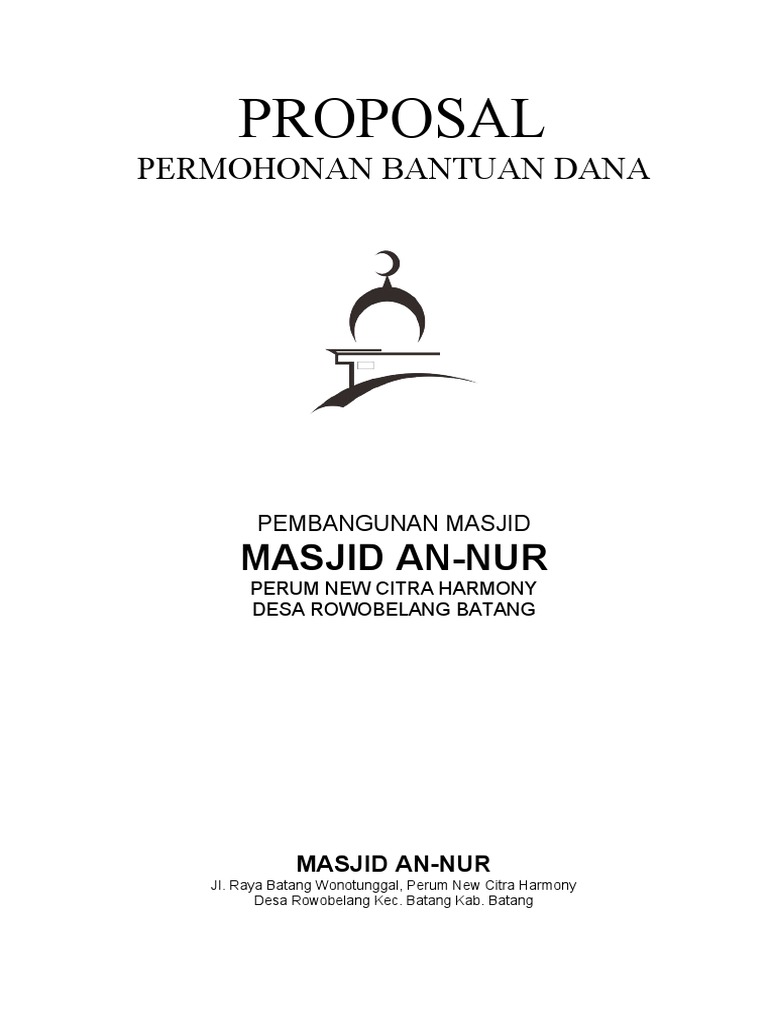 Proposal Masjid ANNUR | PDF