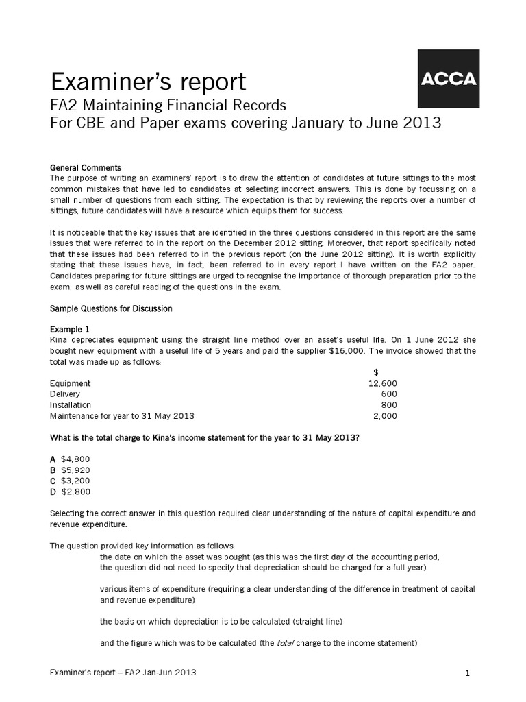 FA2 Part 5 | PDF | Depreciation | Test (Assessment)