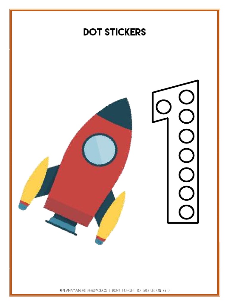 Printable Activities - Dot Sticker 1-10 - MilanaMain | PDF