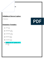 Math 3D Laplace Transform Cheat Sheet (Spring 2017) | PDF | Functions ...