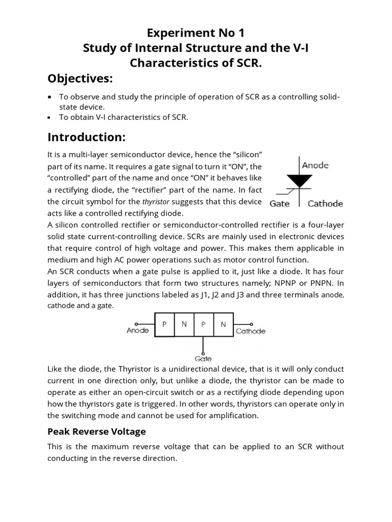Power Electronics Lab Report | PDF | Force | Physical Quantities