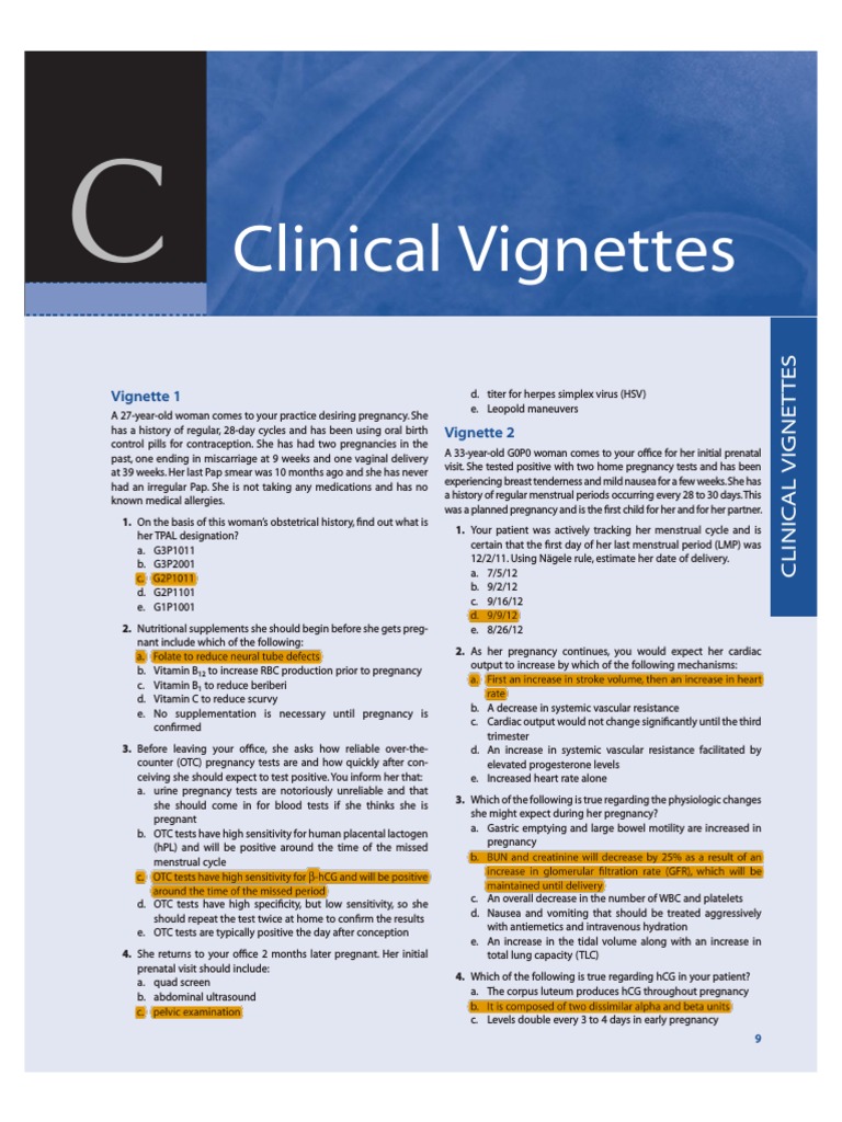 Obs Cases Blueprints | PDF | Miscarriage | Pregnancy