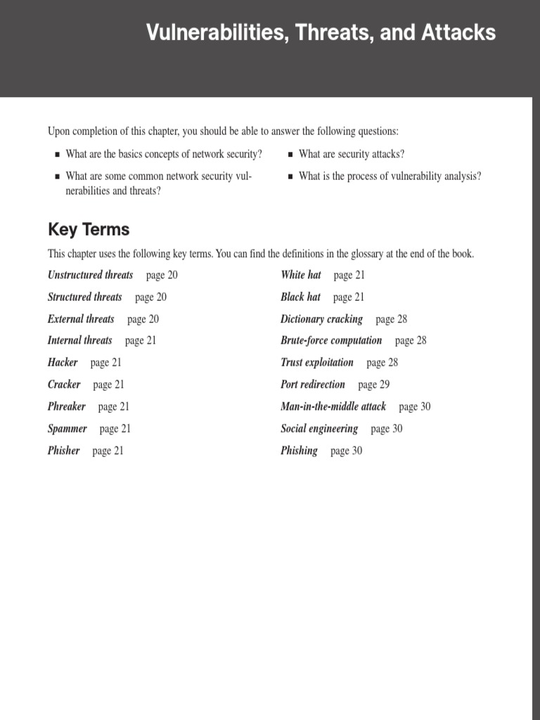 Enterprises Security and Risk Analysis Module 1 Network Security ...