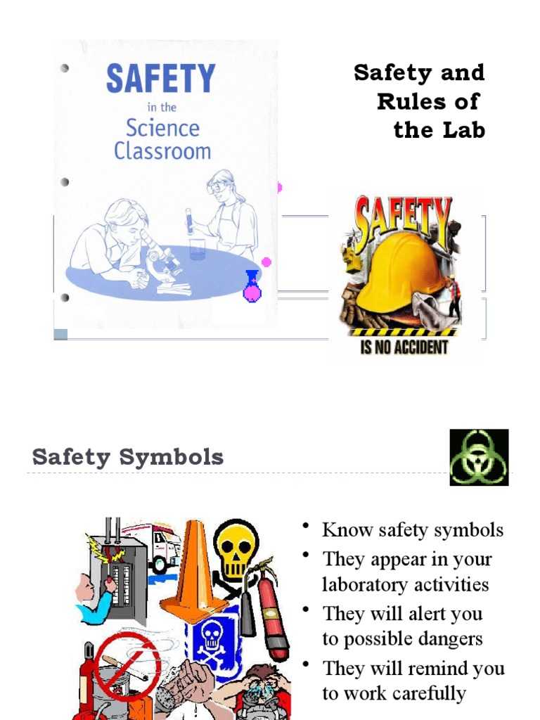 Safety and Rules of The Lab | Download Free PDF | Laboratories | Safety