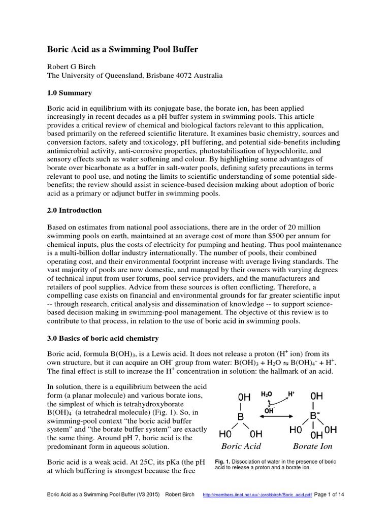 Borna Kiselina Za Regulaciju PH | PDF | Acid Dissociation Constant ...