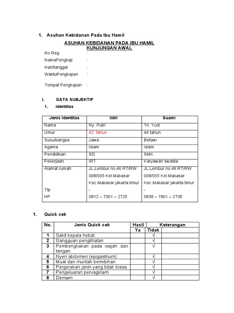 ANC Dengan Riwayat HPP | PDF
