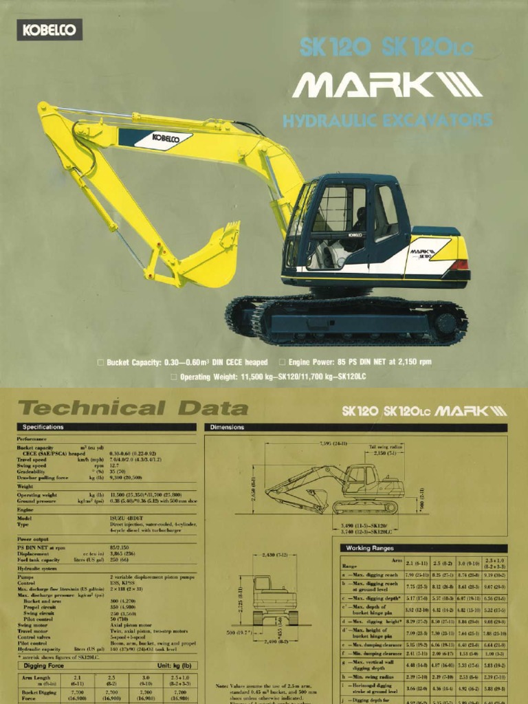 Kobelco sk120 | PDF