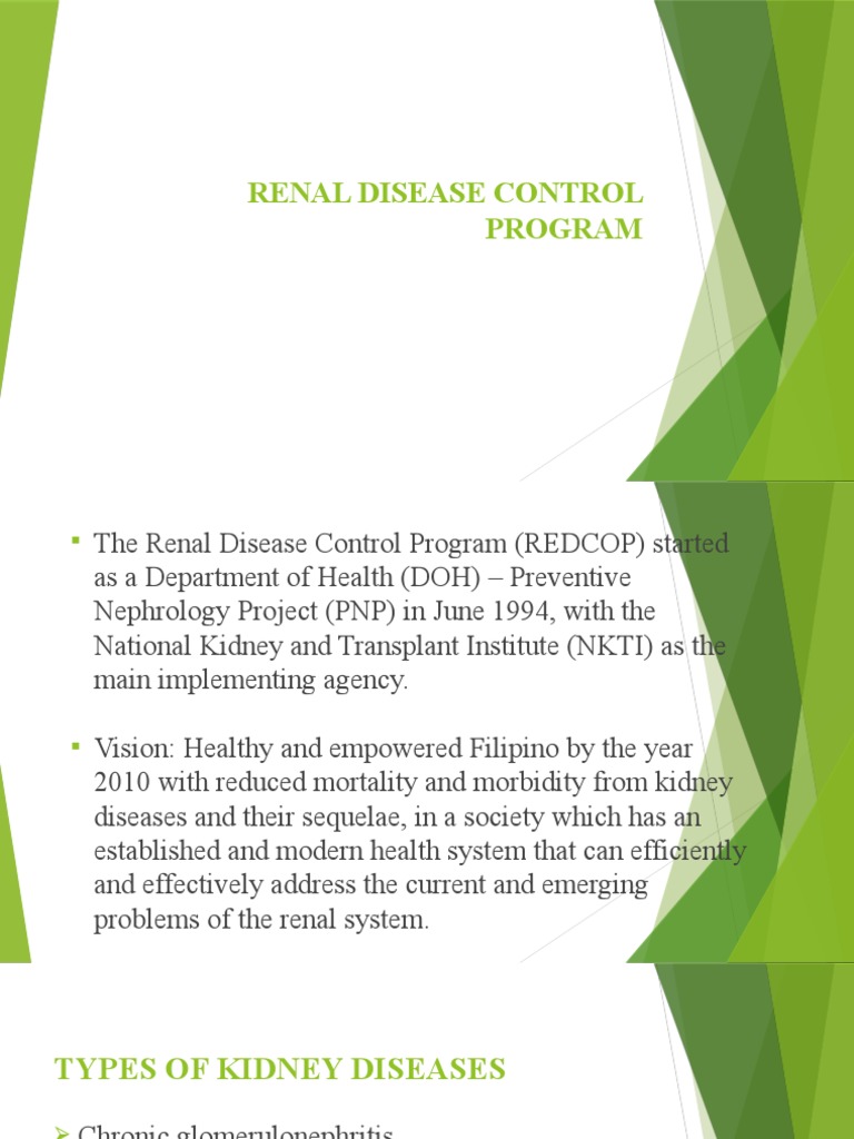 Renal Disease Control/mental Health Program/community-Based ...