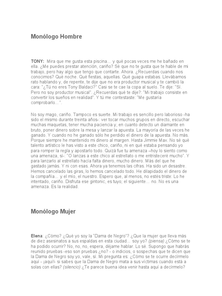 MONÓLOGOS | PDF
