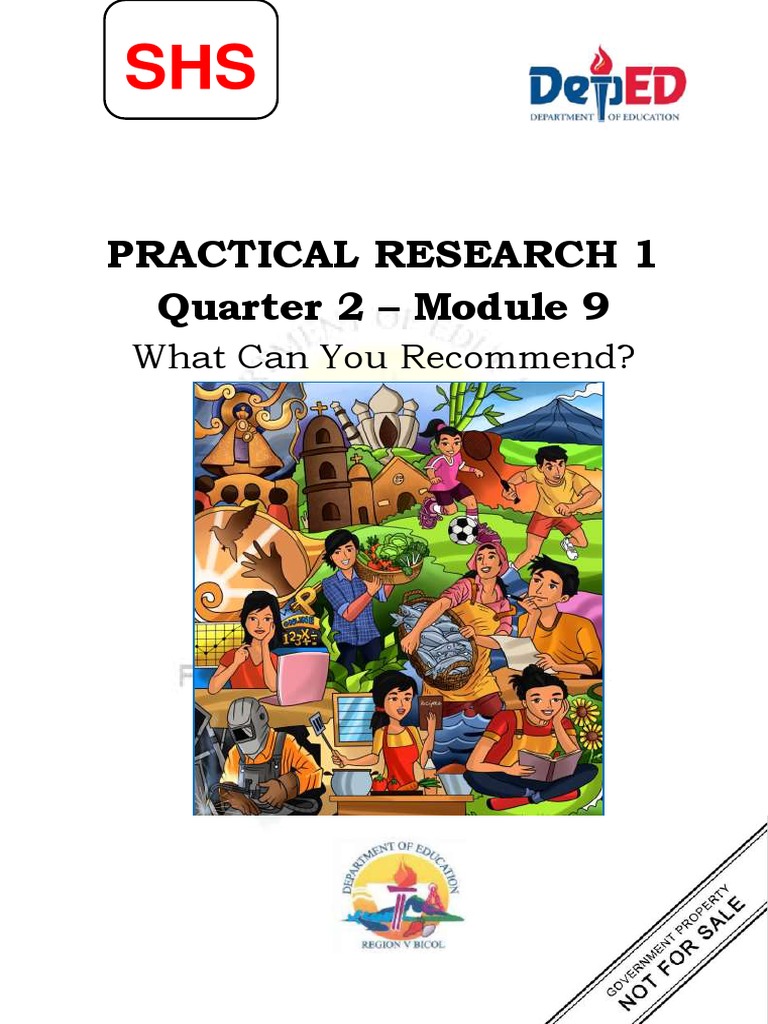 Practical Research 1 Quarter 2 - Module 9: What Can You Recommend ...