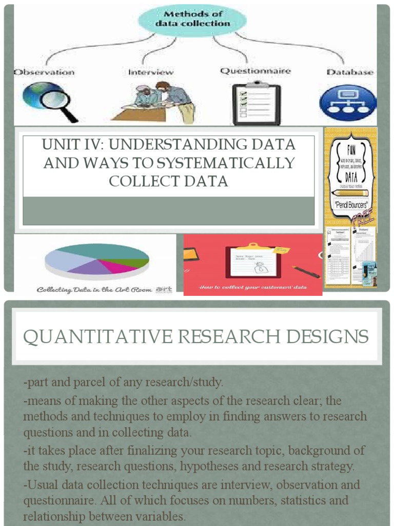 Methods of Collecting Data | PDF | Quantitative Research | Research Design
