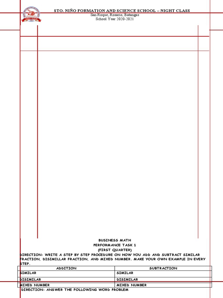 Business Math Performance Tasks | PDF | Government Finances | Taxes