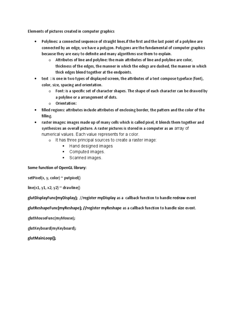 Computer Graphics | PDF