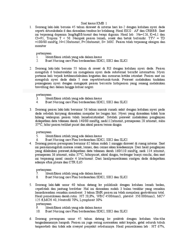 Soal Kasus KMB 1 | PDF