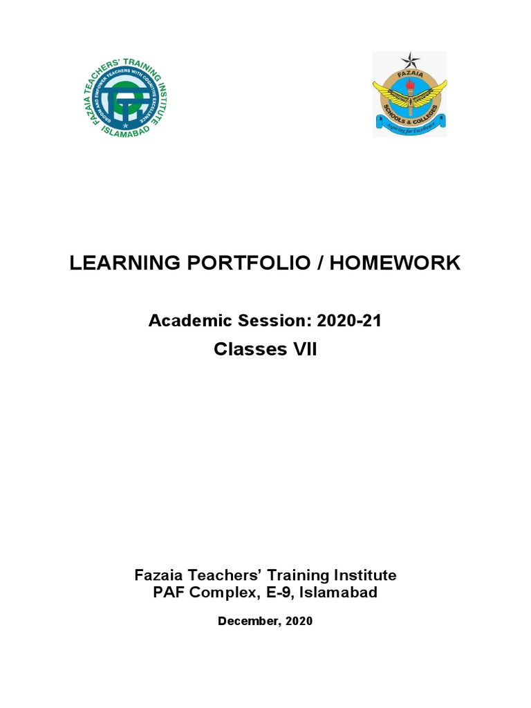 7-Learning Portfolio-Homework | PDF | Heat Transfer | Homework