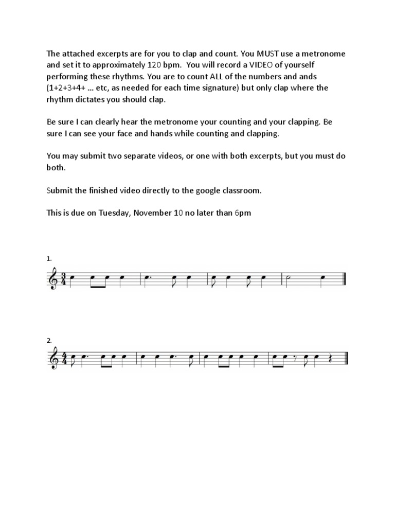 Video Clapping Assignment | PDF | Language Arts & Discipline
