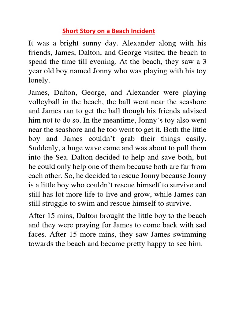 Beach Rescue: A Day of Incident | PDF | Art