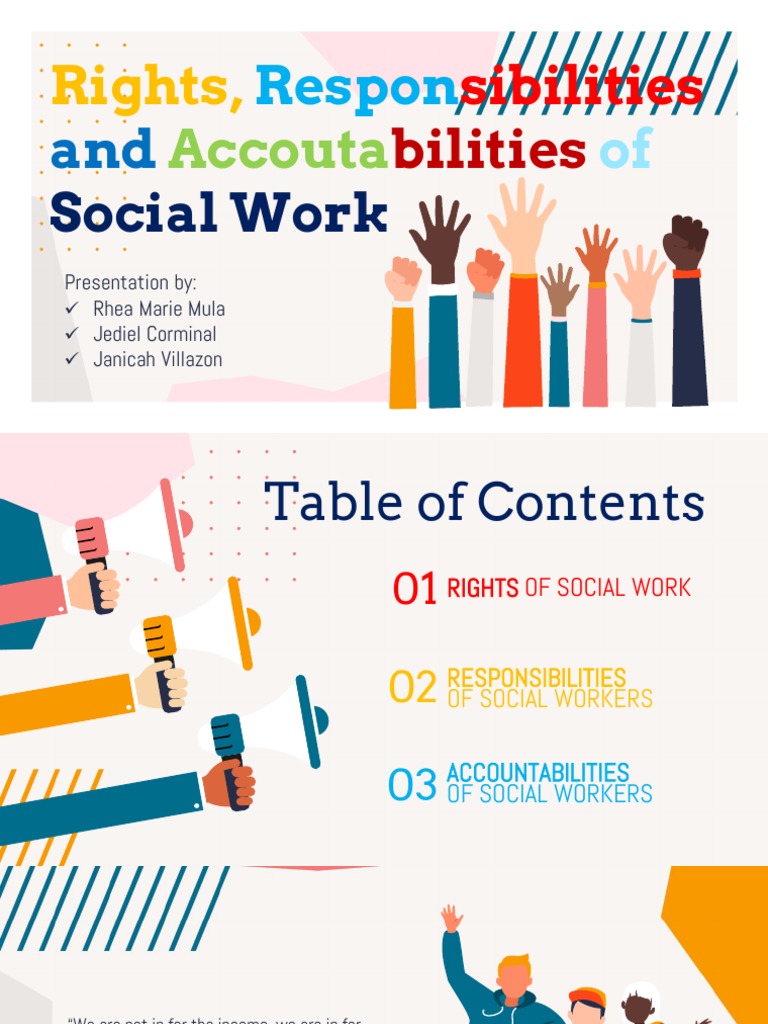 Rights, Responsibilities and Accountabilities of Social Work | PDF ...