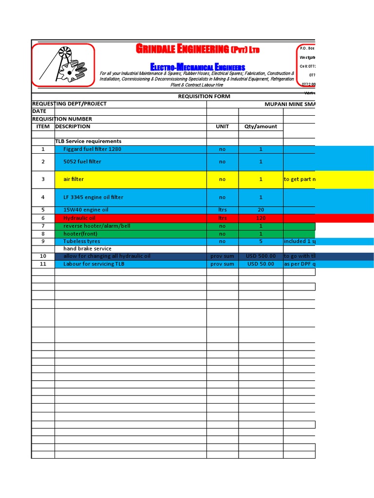 TLB Service | PDF | Mechanical Engineering | Manufactured Goods